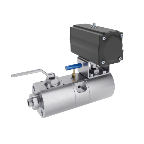 Double Block And Bleed Valve For Hydrogen Ev Hydrogen
